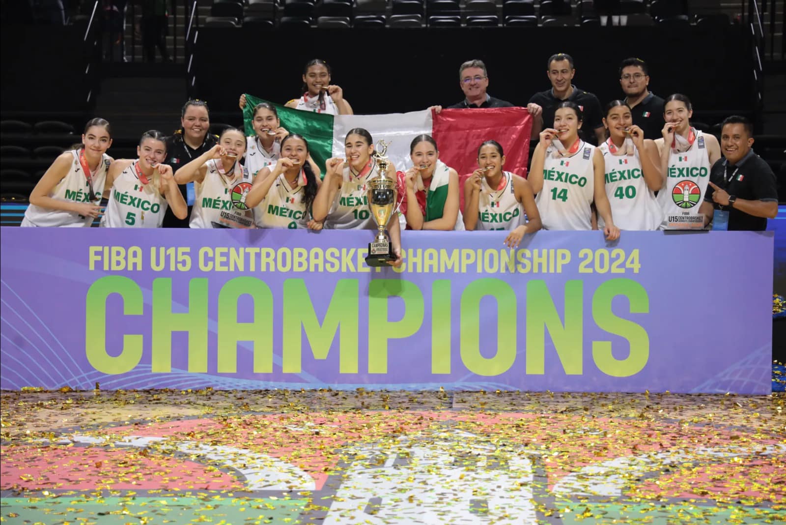 Mariana Díaz y México conquistan el centrobasket sub 15, en Panamá